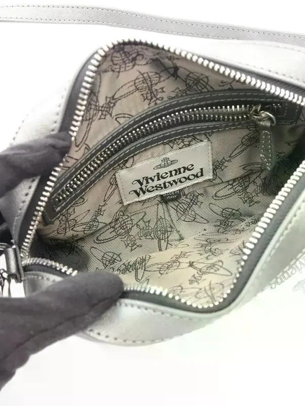 VIVIENNE WESTWOOD Orb Saffiano Camera Shoulder Bag - Grey