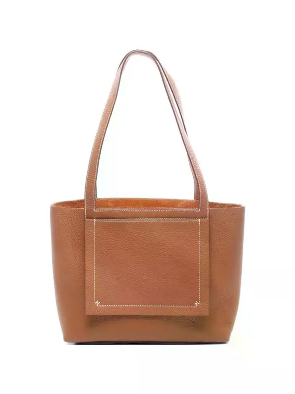 Hermès Cabas 31 Clemence Leather Tote Bag - Neutrals