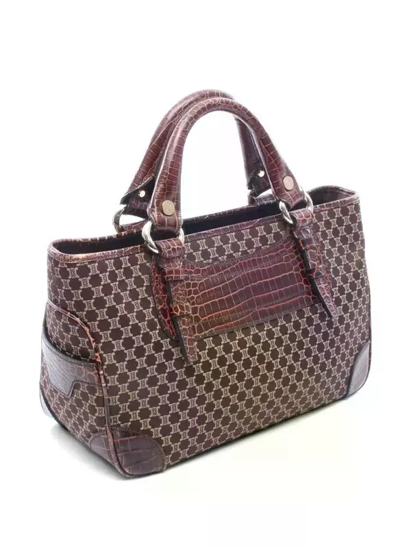 Celine 2000s Boogie Macadam Tote Bag - Brown