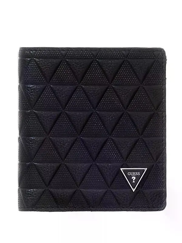 Guess Torino Triangle-pattern Wallet - Black