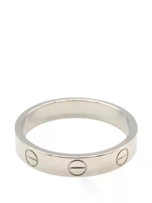 Cartier 18k White Gold Love Ring - Silver