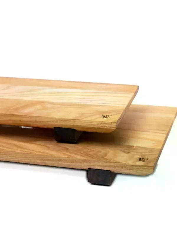 WOODSEA Rectangular Footed Serving Board