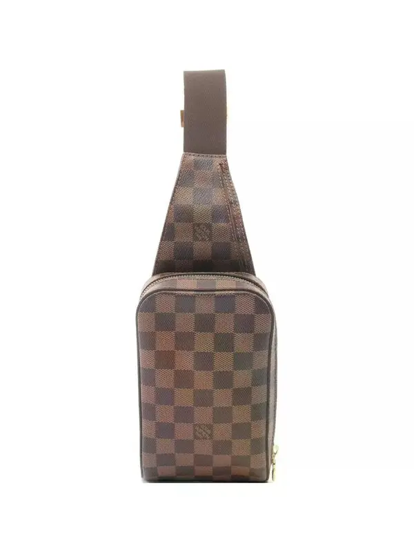 LOUIS VUITTON Geronimos Damier Ebene Belt Bag - Brown