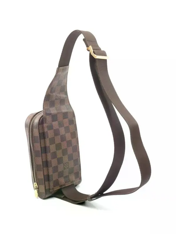 LOUIS VUITTON Geronimos Damier Ebene Belt Bag - Brown