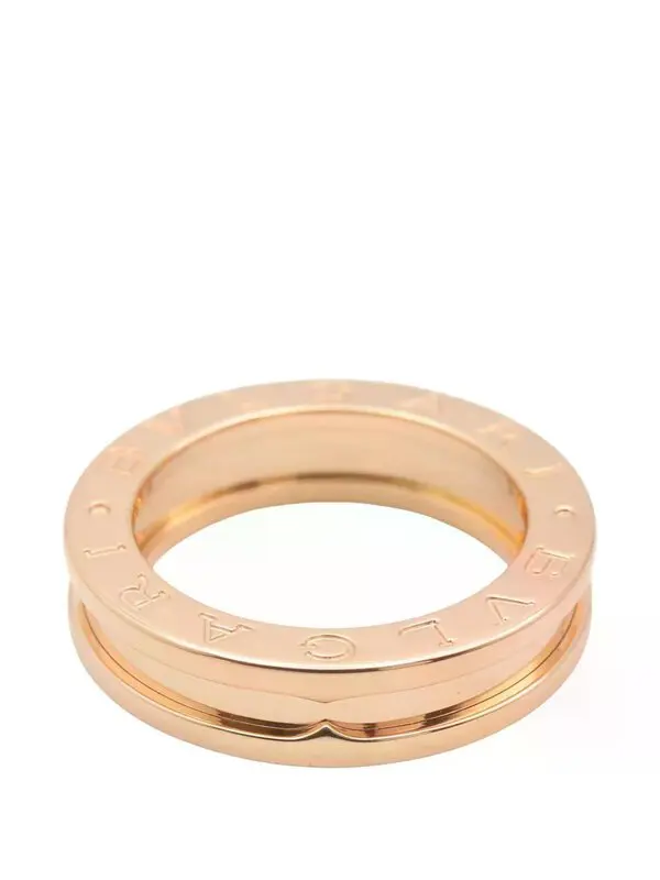 BVLGARI 18k Rose Gold B.zero1 Ring - Pink