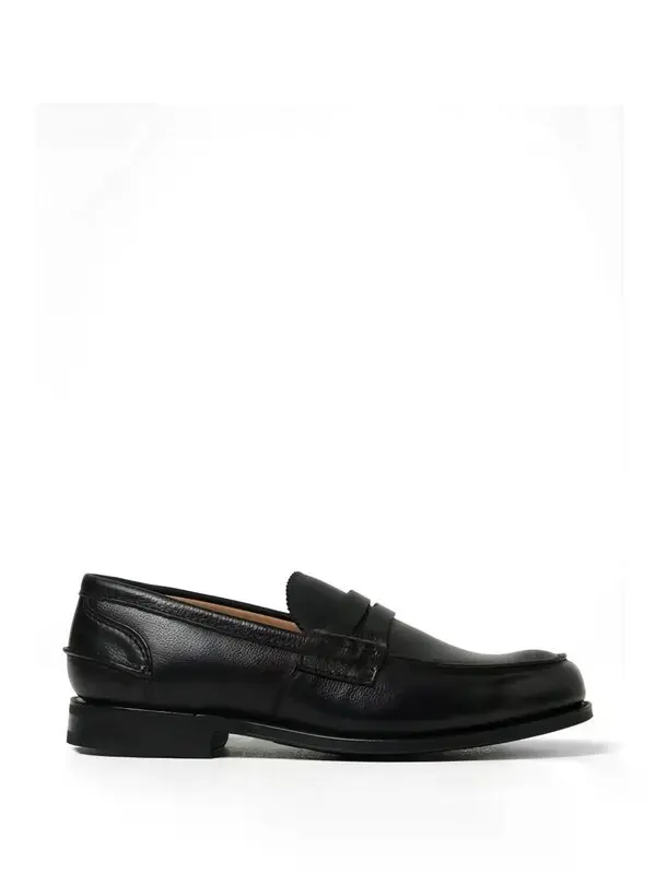 Church's Serrated Tongue Penny Loafers - Black