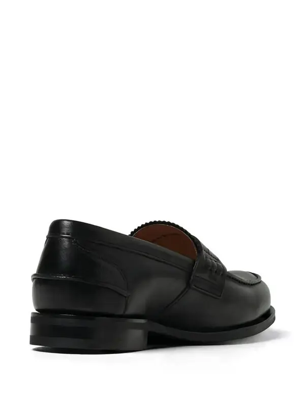 Church's Serrated Tongue Penny Loafers - Black