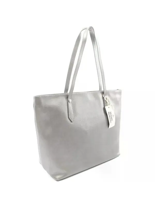 VIVIENNE WESTWOOD Orb Leather Tote Bag