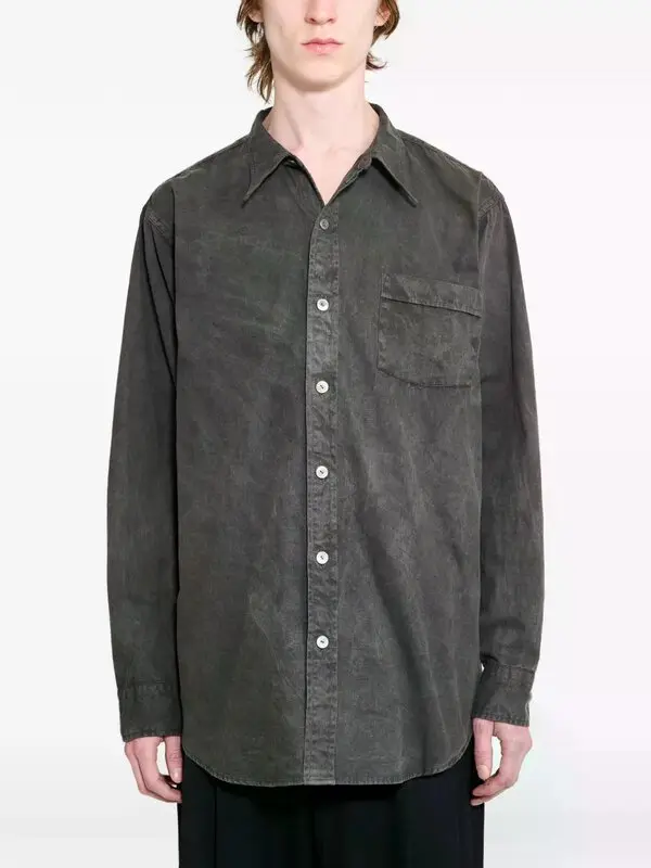 TAIGA TAKAHASHI Narrow-collar Shirt