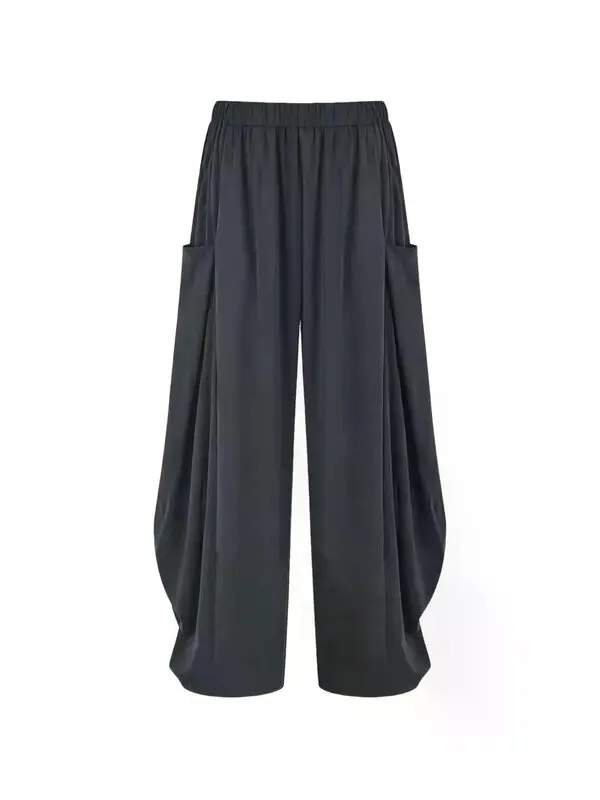MEIMEIJ Draped Cargo-pocket Palazzo Pants