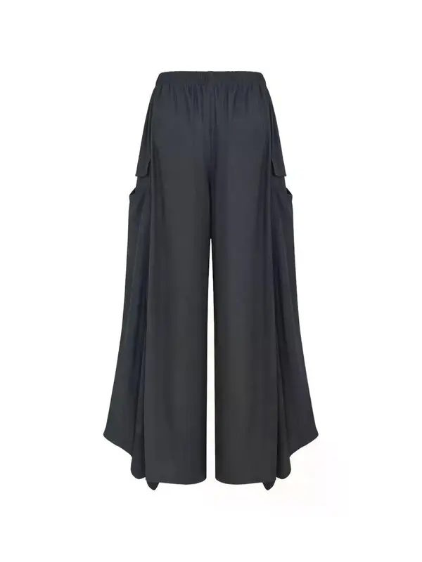 MEIMEIJ Draped Cargo-pocket Palazzo Pants