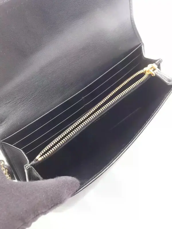 Prada 2010s Velluto Ricamo Bi-fold Wallet