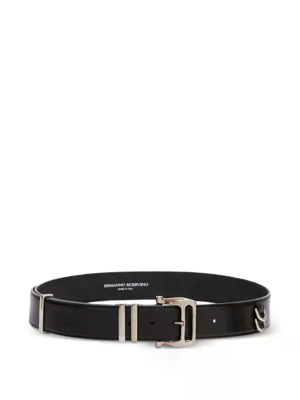 Ermanno Scervino Buckle-fastening Leather Belt - Black
