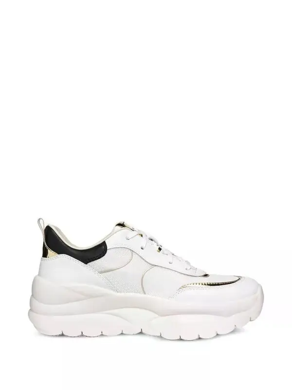 Geox Panelled Mesh Sneakers - White