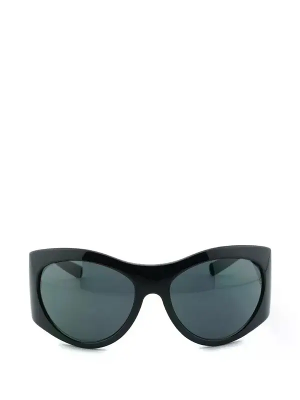 Versace Medusa Oval-frame Sunglasses - Black