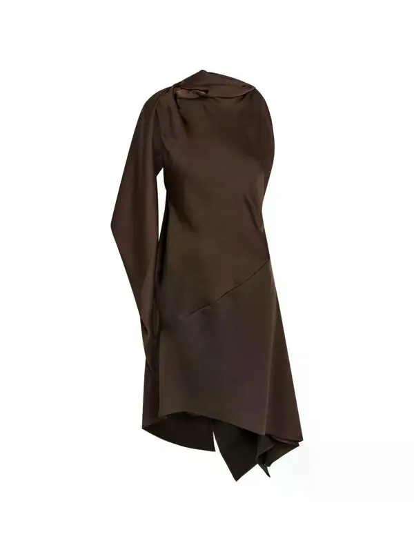AARON ESH Asymmetric Draped Mini Dress