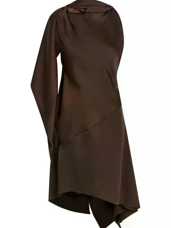 AARON ESH Asymmetric Draped Mini Dress