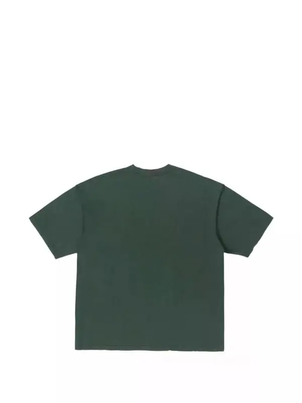 BLDG4 Graphic-print Distressed T-shirt - Green
