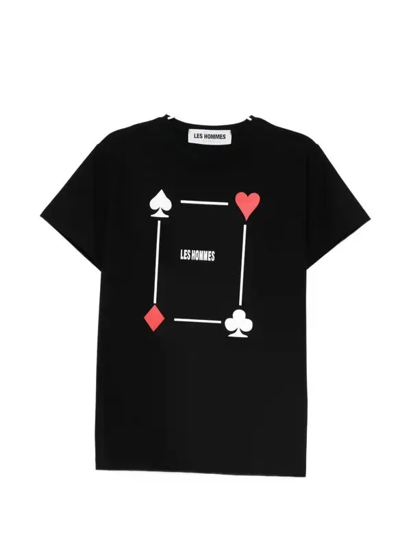 LES HOMMES Printed T-shirt