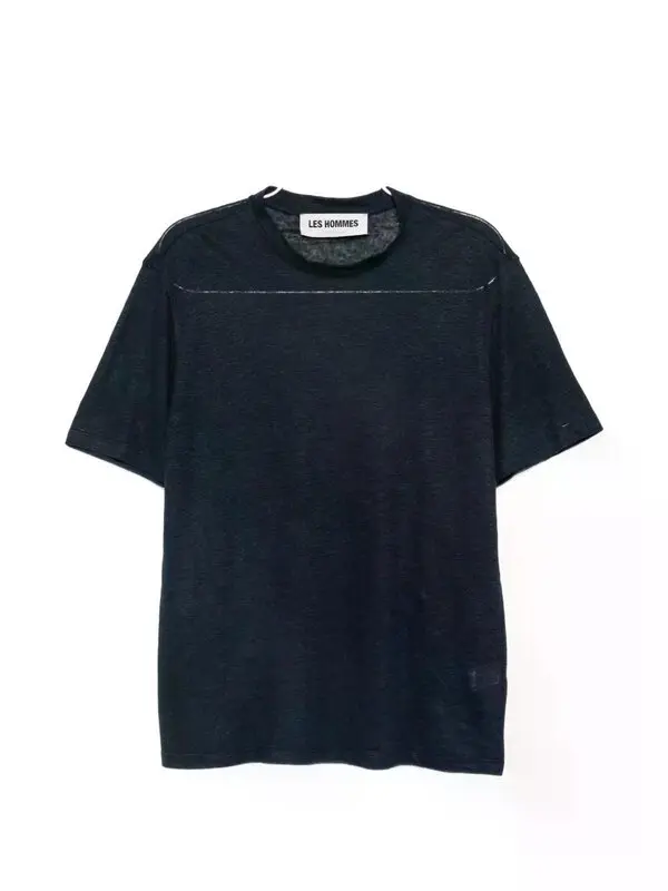 LES HOMMES Linen T-shirt