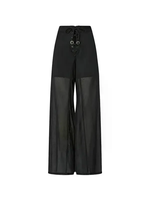 Pinko Lightweight Trousers With Laces And Texan Details