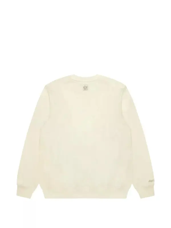 AAPE BY *A BATHING APE Moonface Logo Sweatshirt - Neutrals