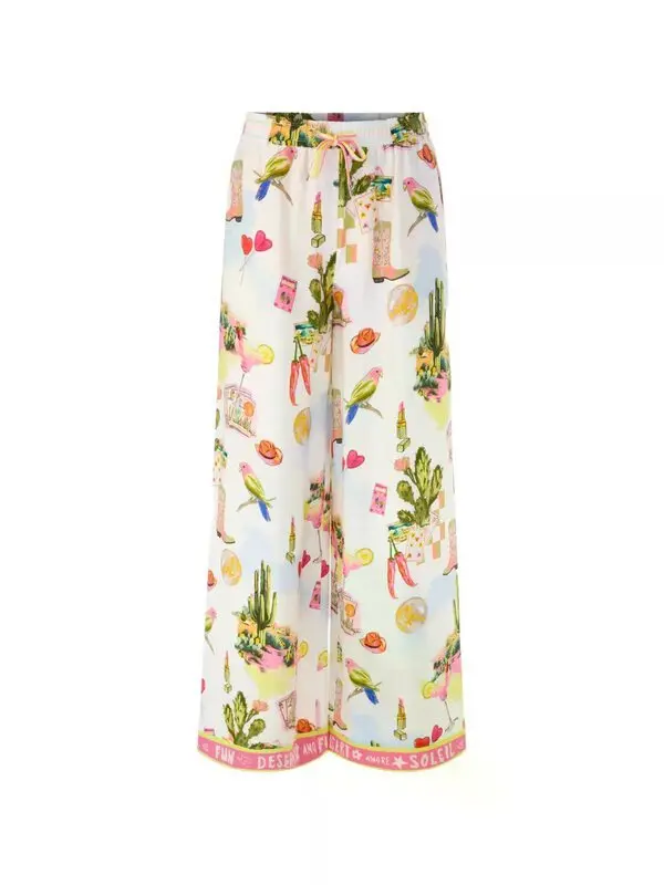 MARCCAIN Graphic Print Palazzo Pants