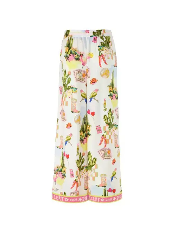 MARCCAIN Graphic Print Palazzo Pants