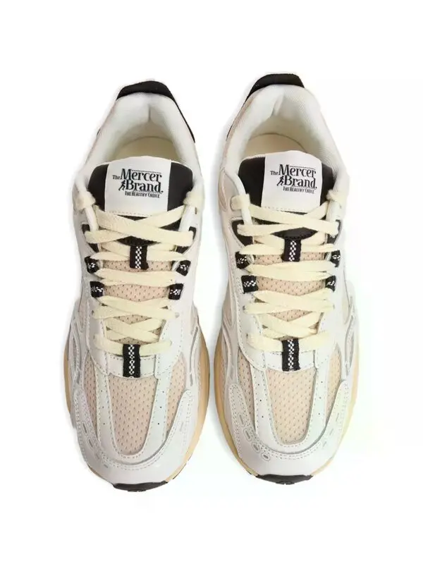 THE MERCER BRAND The Re-run Panelled Sneakers - White