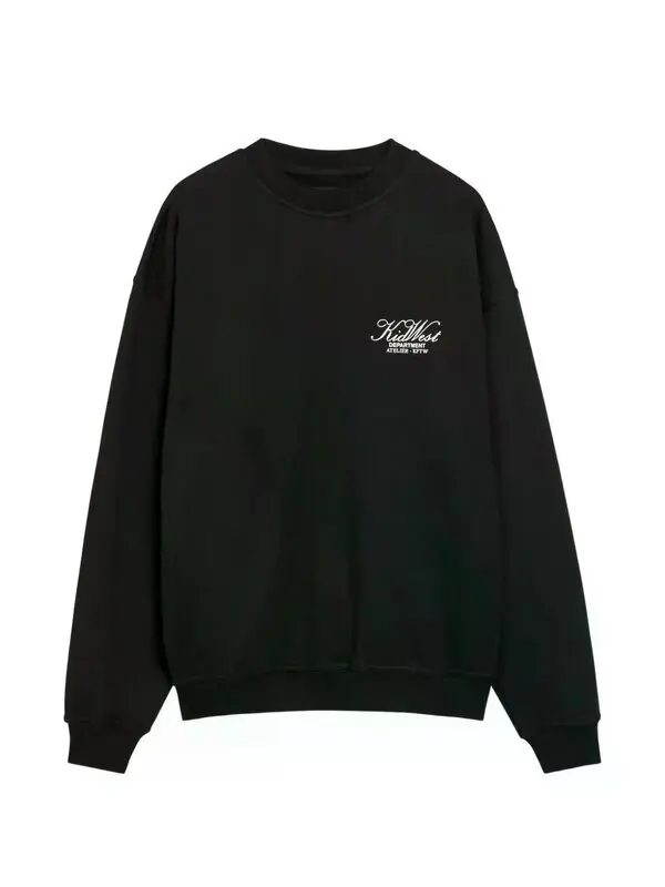 KIDWEST Logo Print Crew Neck Sweater