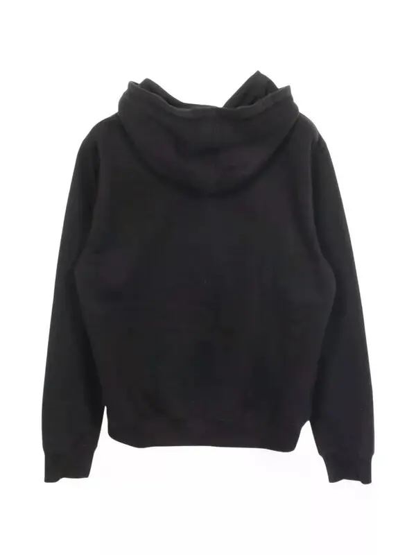 Dior 2000s Cd Logo Embroidered Hoodie - Black