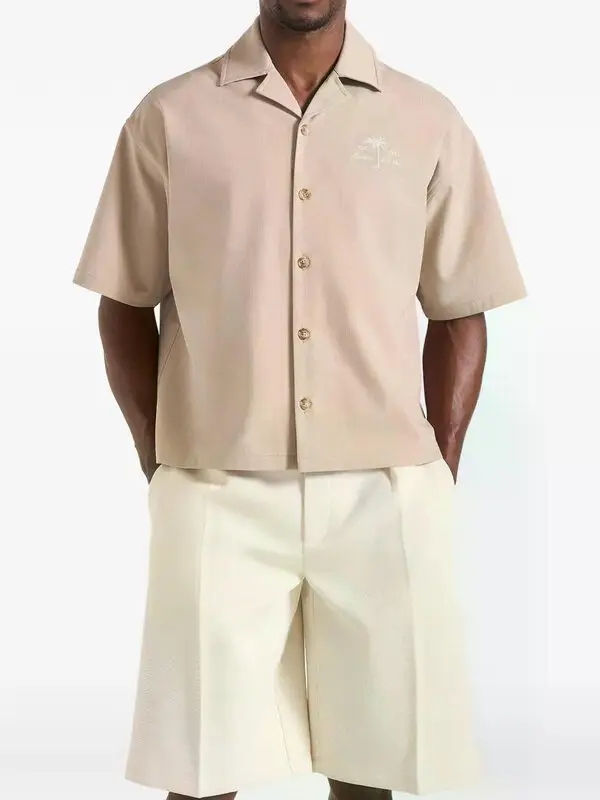 Manière De Voir Alexis Cote D'azur Boxy Shirt - Neutrals