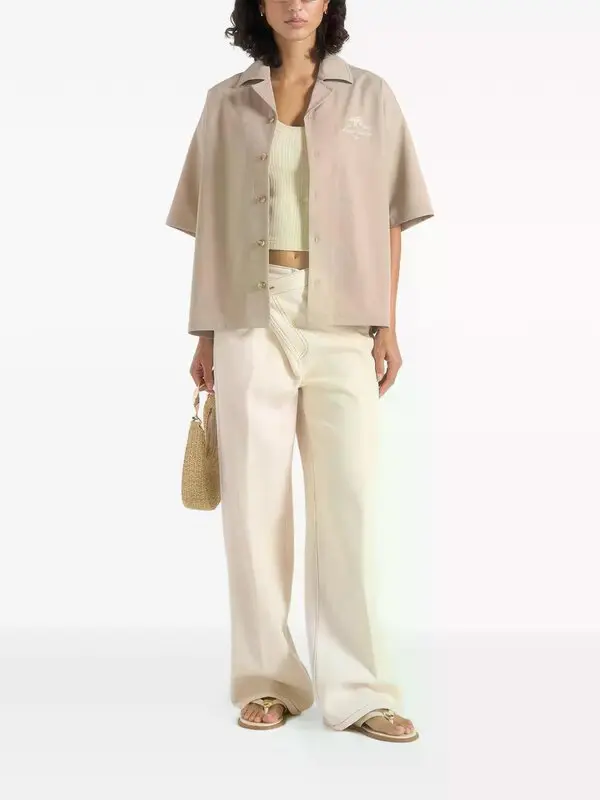 Manière De Voir Alexis Cote D'azur Boxy Shirt - Neutrals