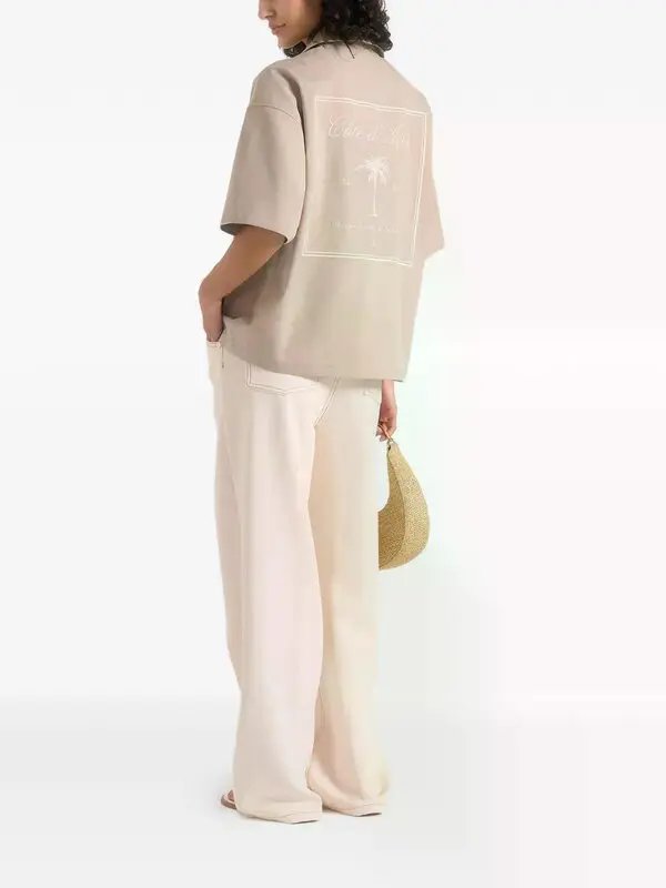 Manière De Voir Alexis Cote D'azur Boxy Shirt - Neutrals