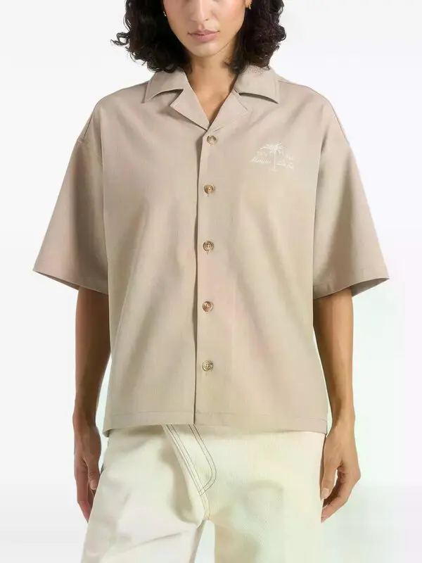 Manière De Voir Alexis Cote D'azur Boxy Shirt - Neutrals