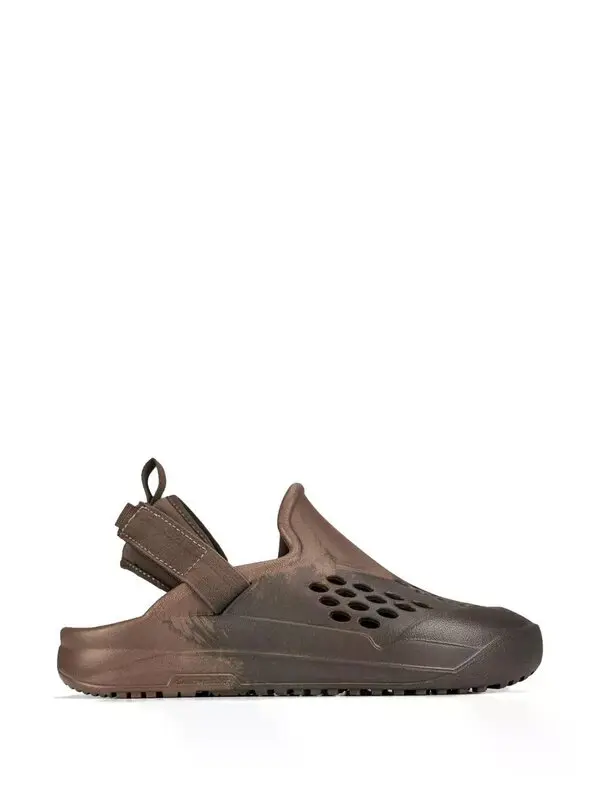 CLEARWEATHER Switchback Perforated Mules - Brown