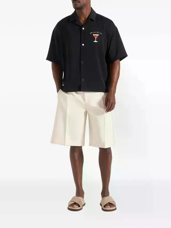Manière De Voir St. Barts In Relaxed Fit Shirt - Black