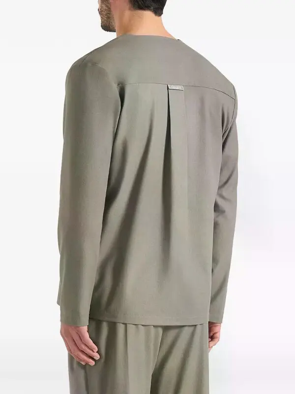 Manière De Voir Axel Minimal Kimono Shirt Khaki - Green