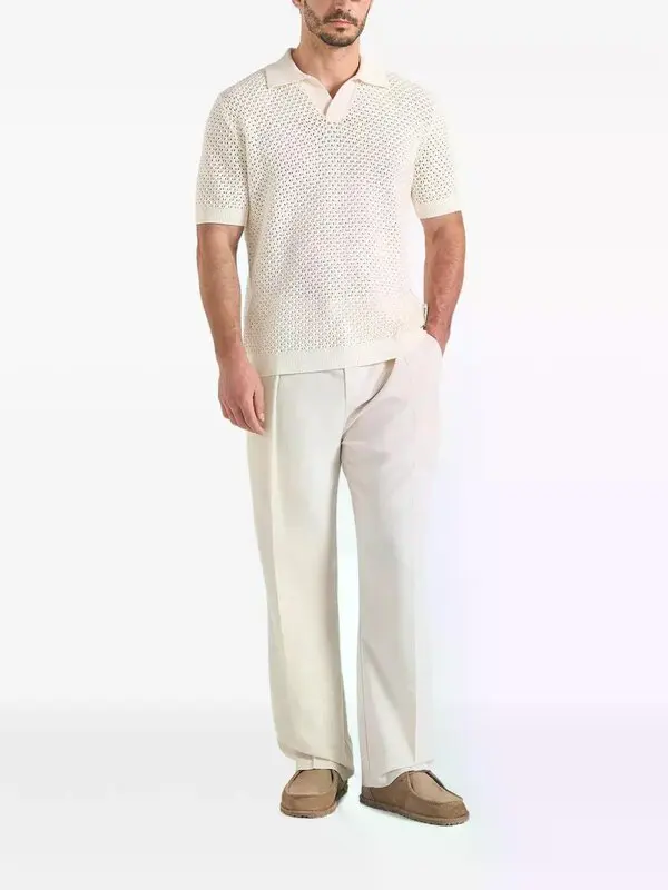 Manière De Voir Relaxed Fit Pleated Twill Trousers - Neutrals