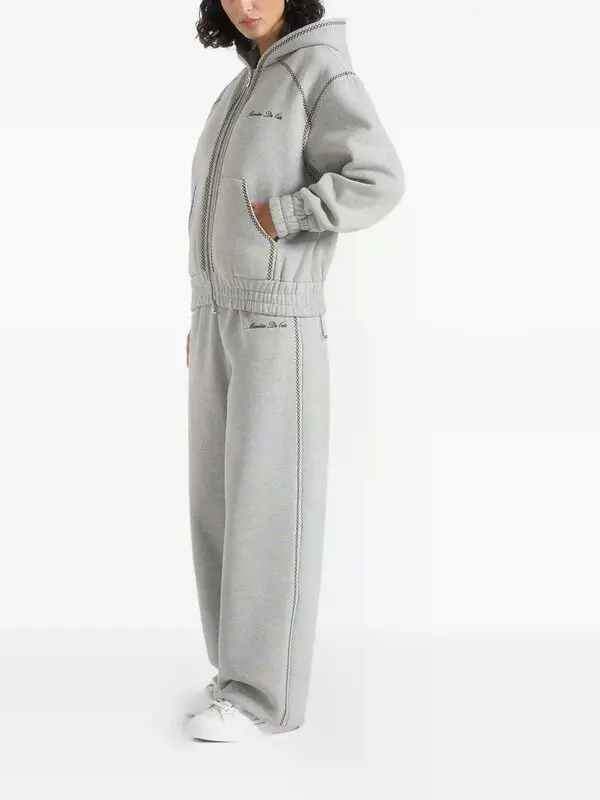 Manière De Voir Whipstitch Regular Joggers - Grey