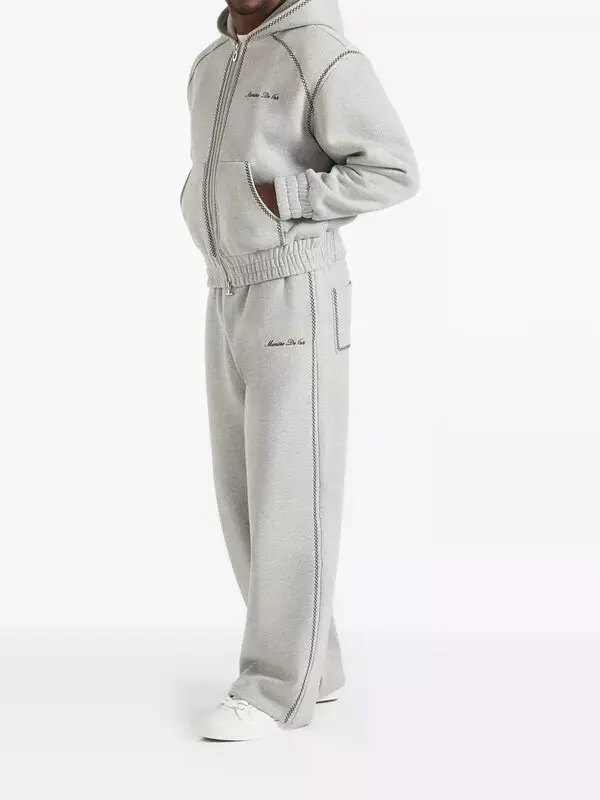 Manière De Voir Whipstitch Regular Joggers - Grey