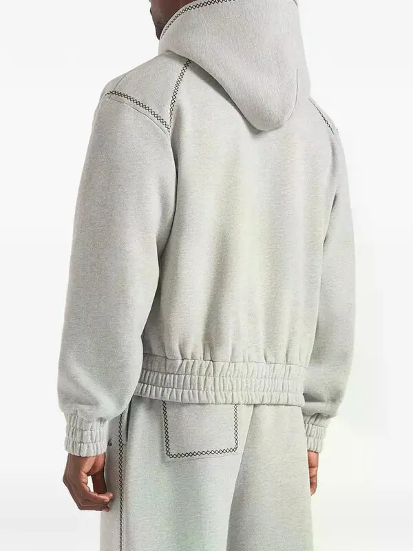 Manière De Voir Zip-up Hoodie - Grey
