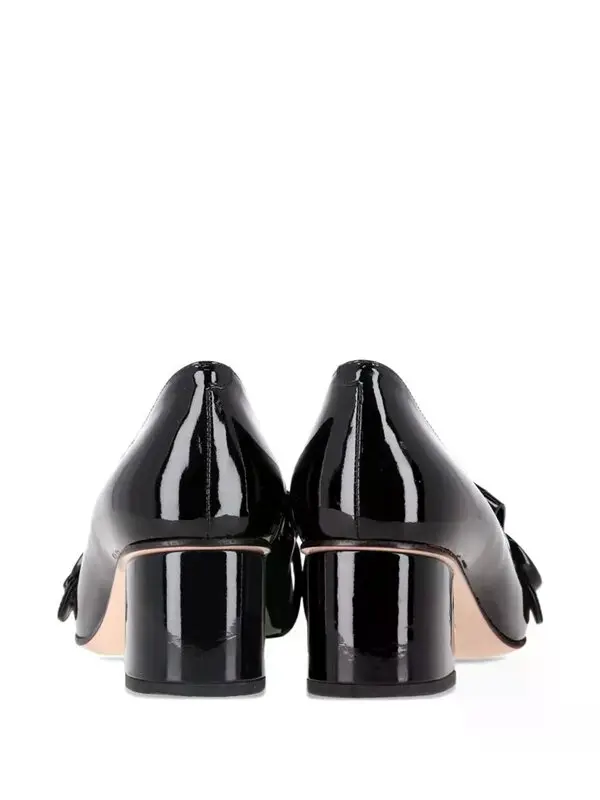Gucci Gg Marmont Patent Leather Fringed Pumps