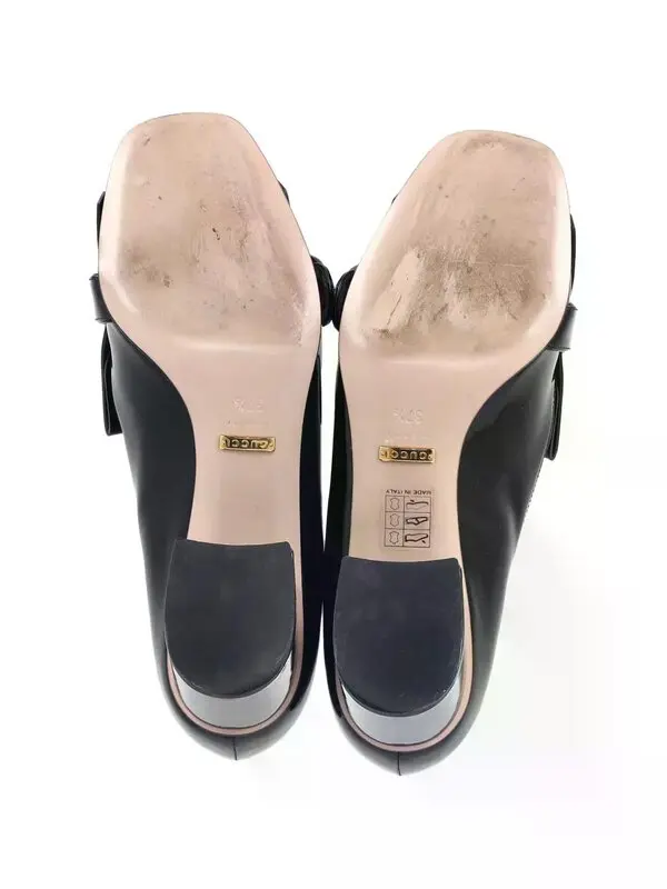 Gucci Gg Marmont Patent Leather Fringed Pumps