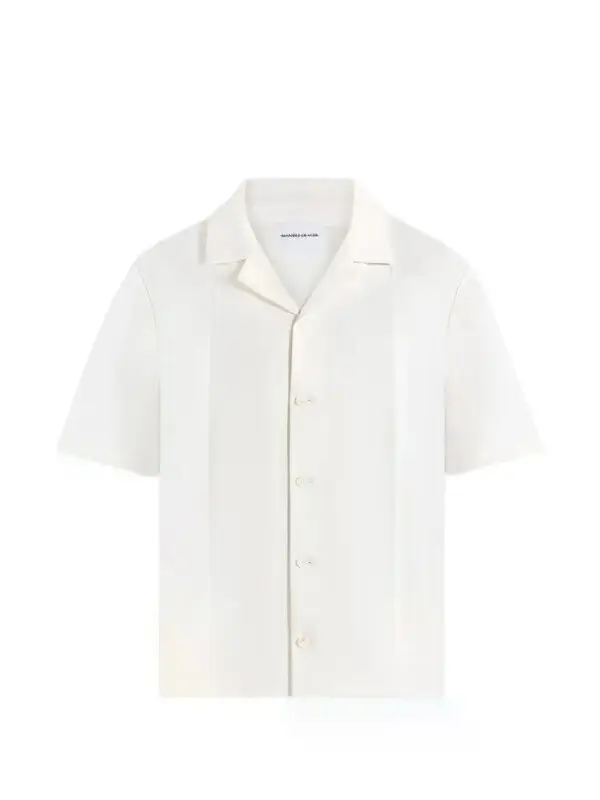 Manière De Voir Felix In Tailored Shirt With Crease - White