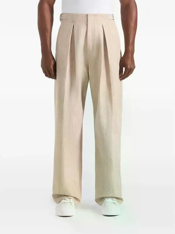 Manière De Voir Maniere De Voir Box Pleat Wide Leg Trousers