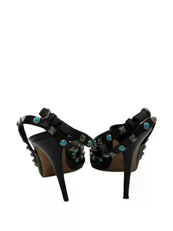 Valentino Garavani Rockstud Rolling Pumps - Black