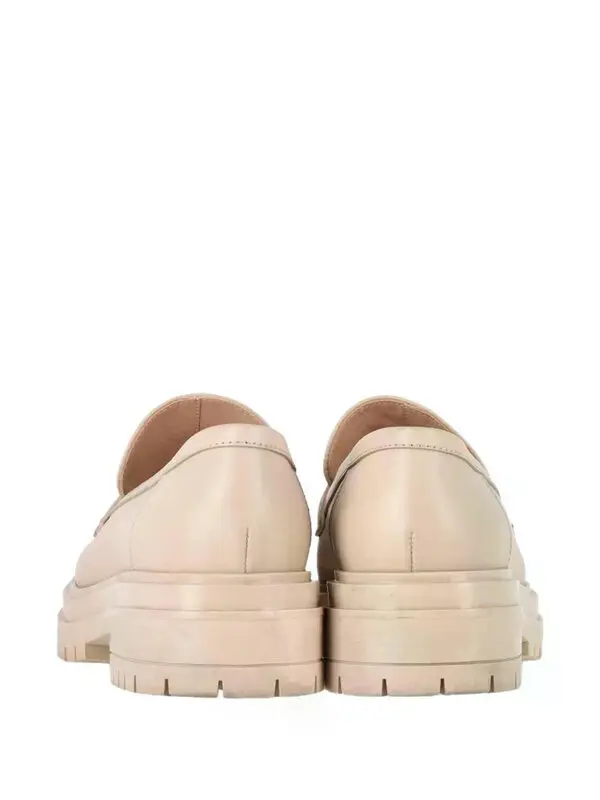 GIANVITO ROSSI Leather Platform Loafers