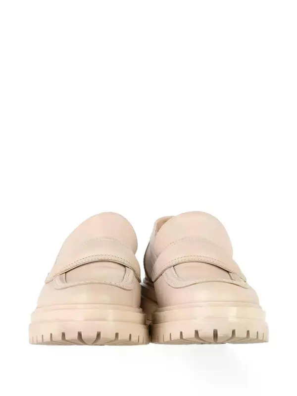 GIANVITO ROSSI Leather Platform Loafers