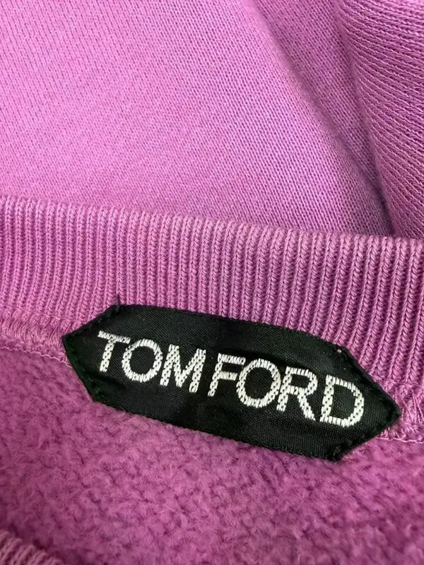 TOM FORD Cotton Crew Neck Raglan Sleeve Sweater